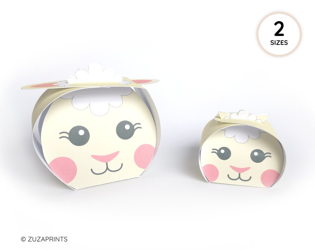 Easter Lamb Box, Lamb Box, Easter Box, DIY, PDF, Digital Print - Etsy