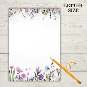 Floral Spring Paper Letter Writing Set | Printable PDF for Personal ...