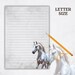 Gray Horse Stationery: Printable Equestrian Writing Set (digital ...
