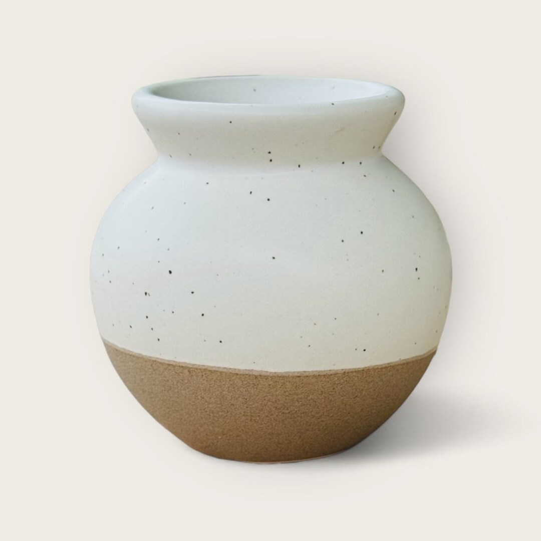 Speckled Two-tone Vase Pot for Home Decor - Etsy