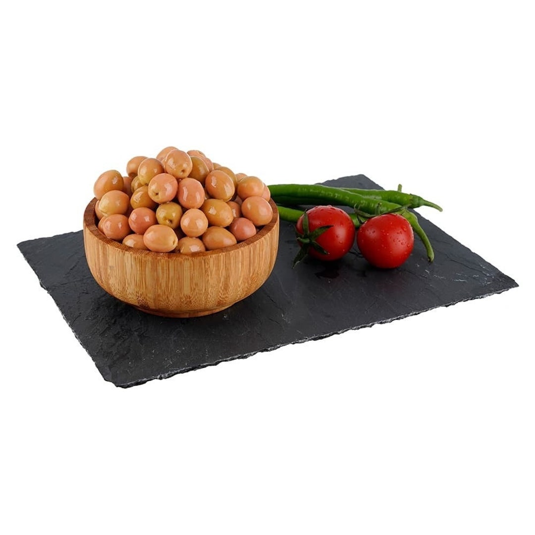 Organic Green Olives, Jumbo Size Scratched Green Olives, Ready to Eat ...