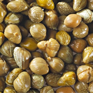 Pickled Caper Buds, Fresh Pickled Capers, Canned Capers in a Glass Jar ...