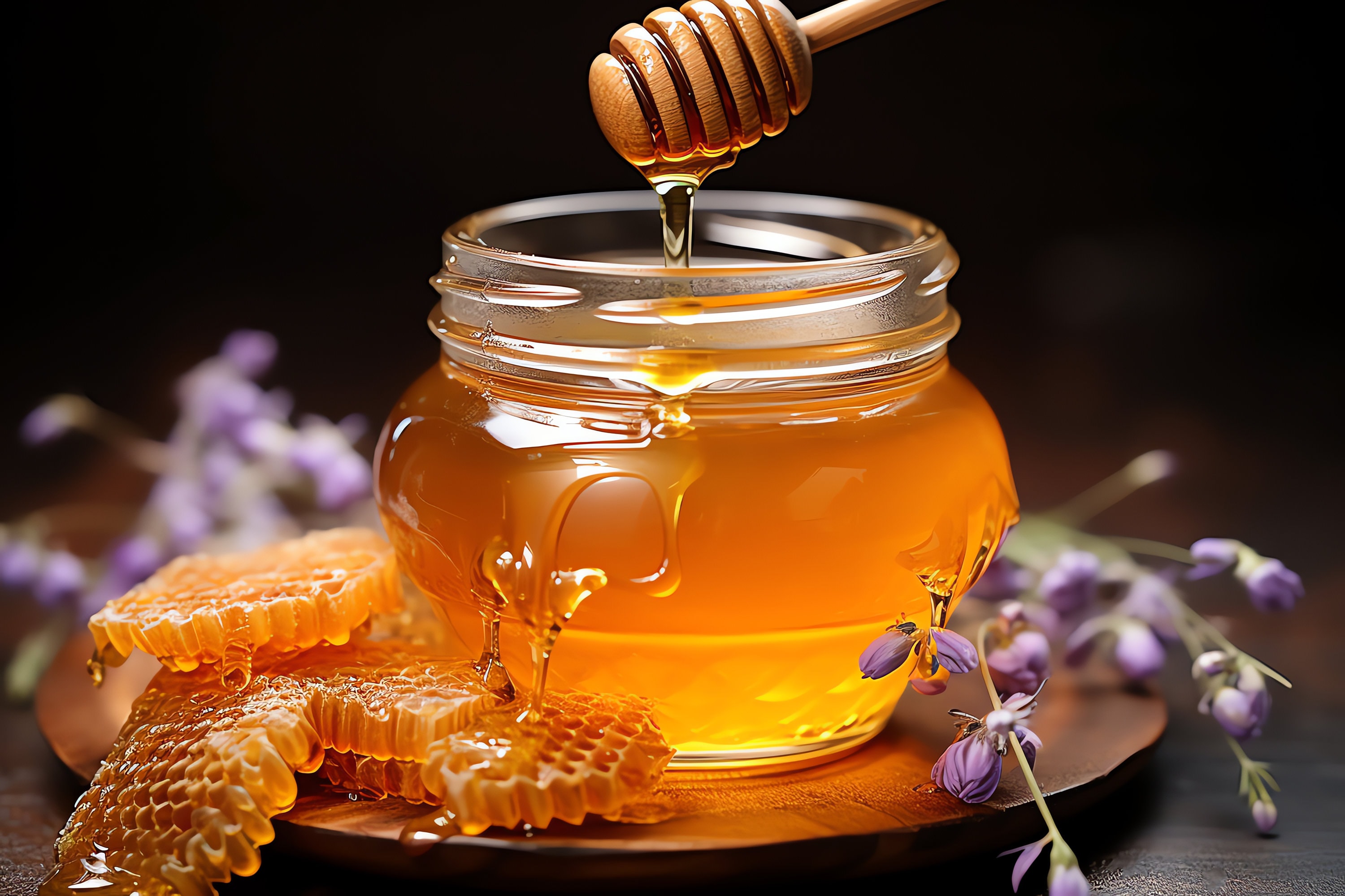 Organic Flower Honey, Pure Strained Flower Honey, Village Product ...