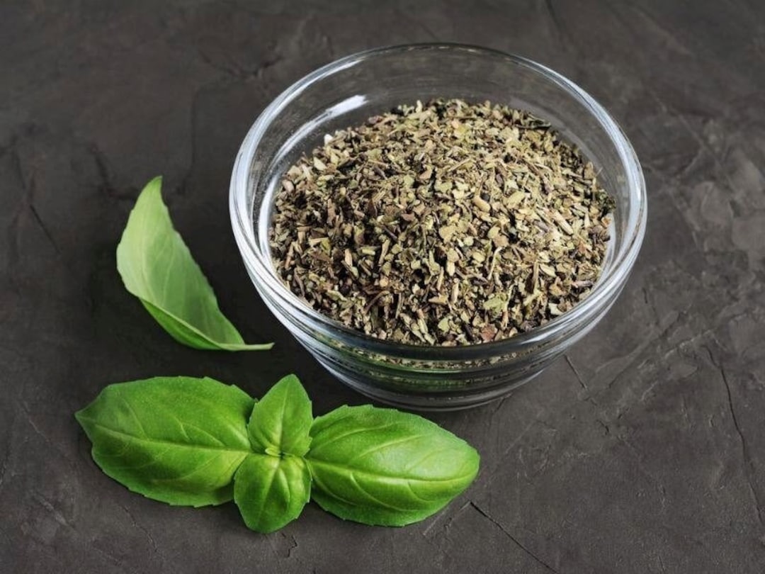 Organic Dried Basil, Pure Basil Spice, Village Product Authentic Spices ...
