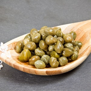 Pickled Caper Buds, Fresh Pickled Capers, Canned Capers in a Glass Jar ...