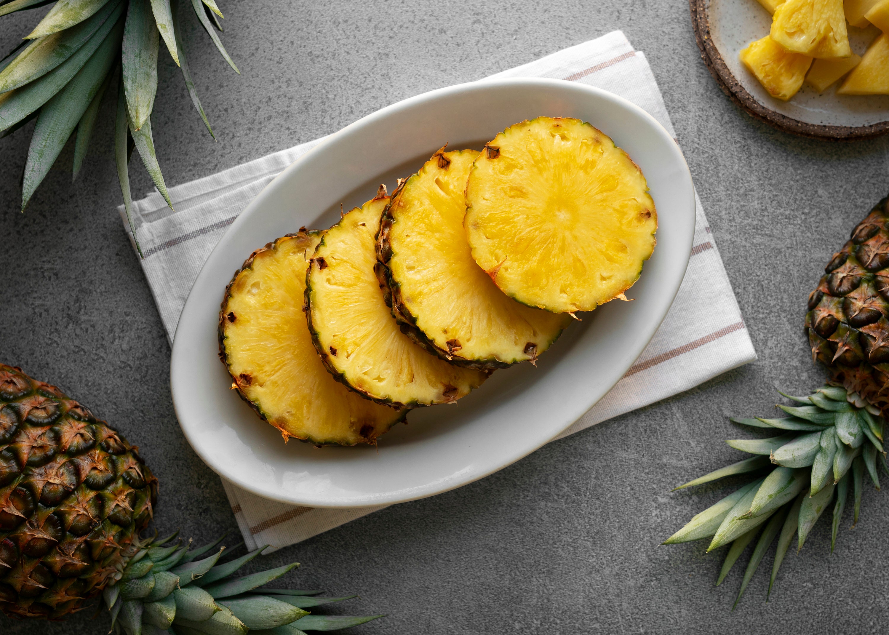 Organic Fresh Pineapple Fruit, Pineapple Fruit Picked From the Branch ...