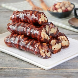 Soudjouk With Walnut Molasses, Homemade Pure Sausage Dessert, Village ...