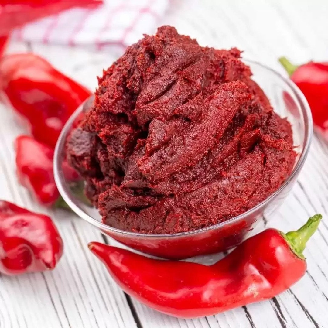Organic Sweet Pepper Paste, Homemade Pure Pepper Paste, Village Product ...