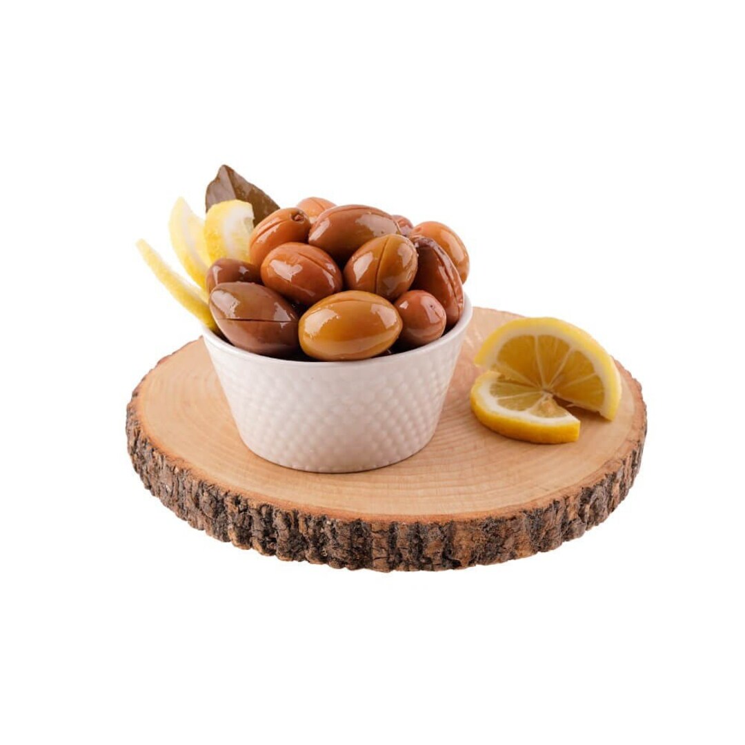 Organic Green Olives, Jumbo Size Scratched Green Olives, Ready to Eat ...