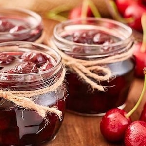 Organic Cherry Jam, Homemade Pure Cherry Jam, Village Product Authentic ...