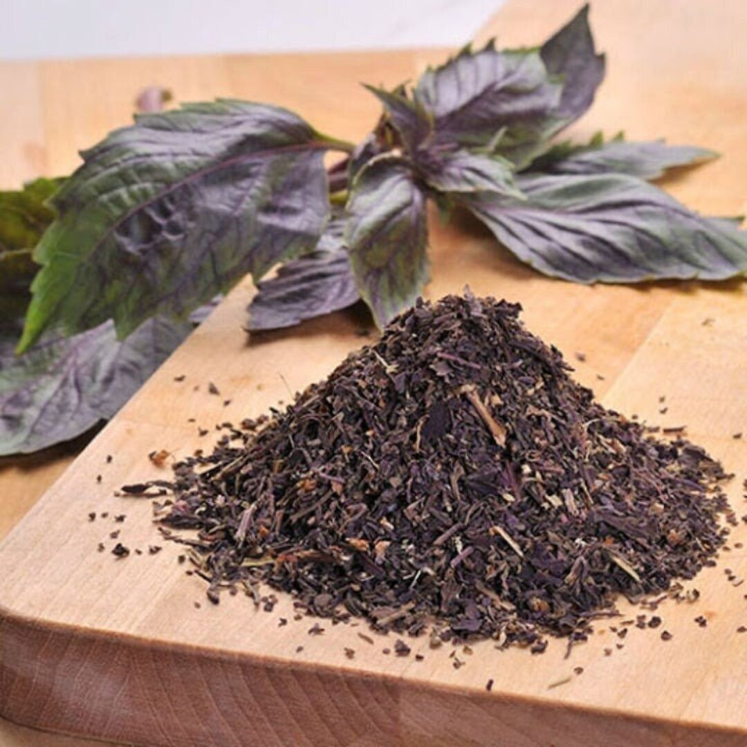 Organic Dried Basil, Pure Basil Spice, Village Product Authentic Spices ...