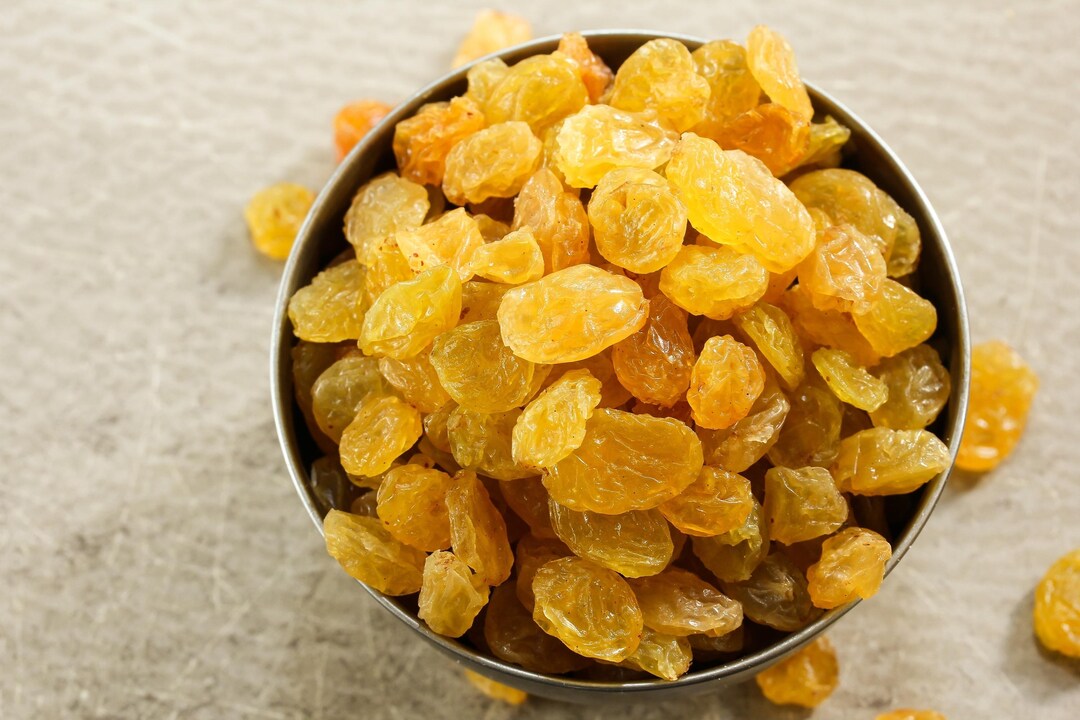 Organic Dried Yellow Grapes, Dried Sun-dried Grapes, No Added Sugar or ...