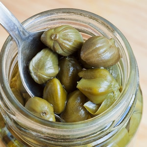 Pickled Caper Buds, Fresh Pickled Capers, Canned Capers in a Glass Jar ...