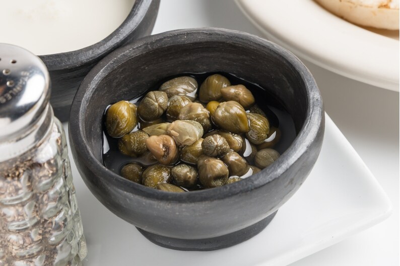 Pickled Caper Buds, Fresh Pickled Capers, Canned Capers in a Glass Jar ...