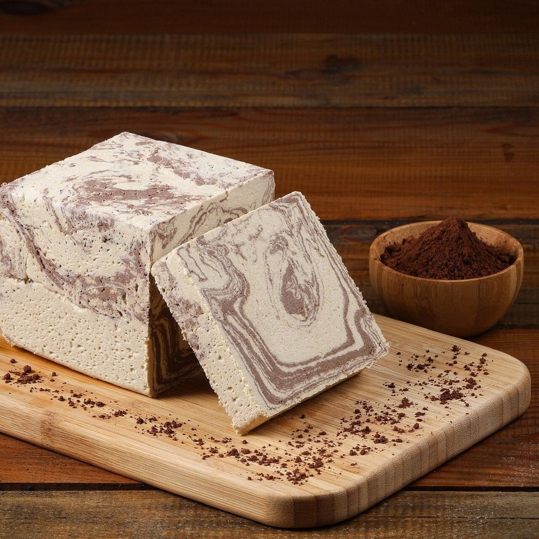 Cocoa Halva, Cocoa Tahini Halva, Traditional Desserts, Natural Fresh ...
