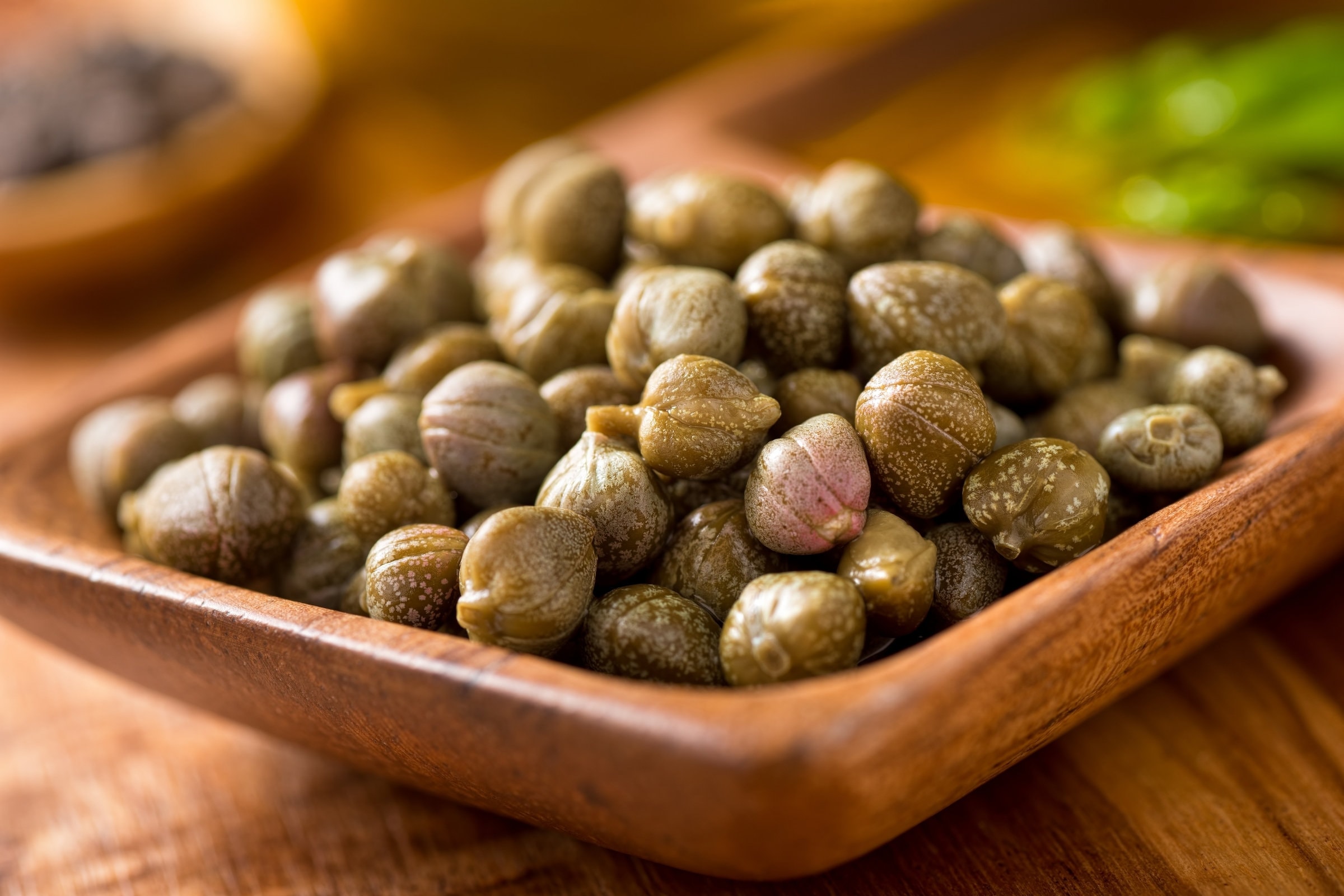 Pickled Caper Buds, Fresh Pickled Capers, Canned Capers in a Glass Jar ...