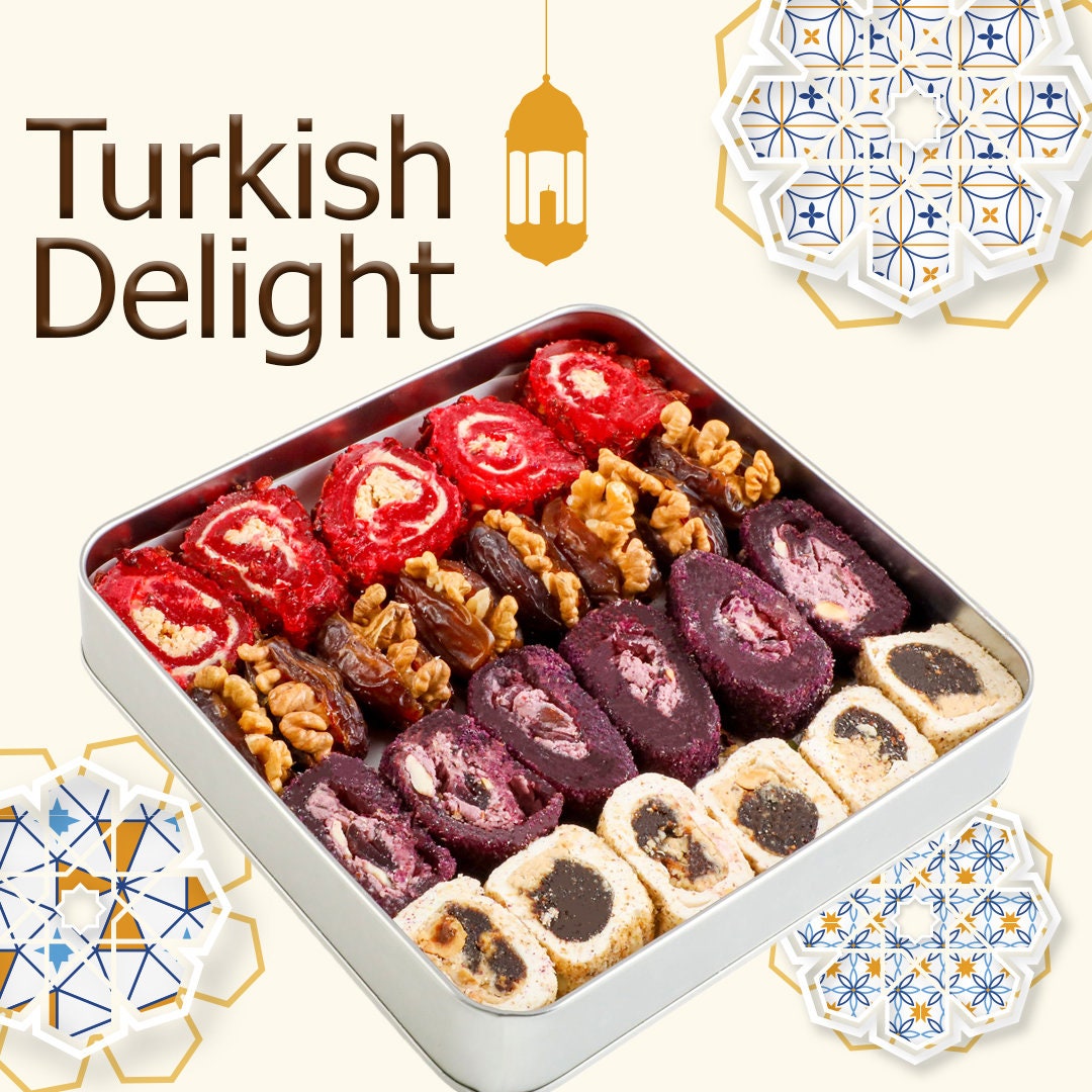 Turkish Delight With Dates, Homemade Pure Turkish Delight, Village ...