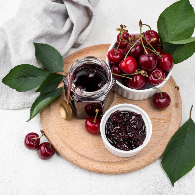Organic Cherry Jam Homemade Pure Cherry Jam Village Product - Etsy