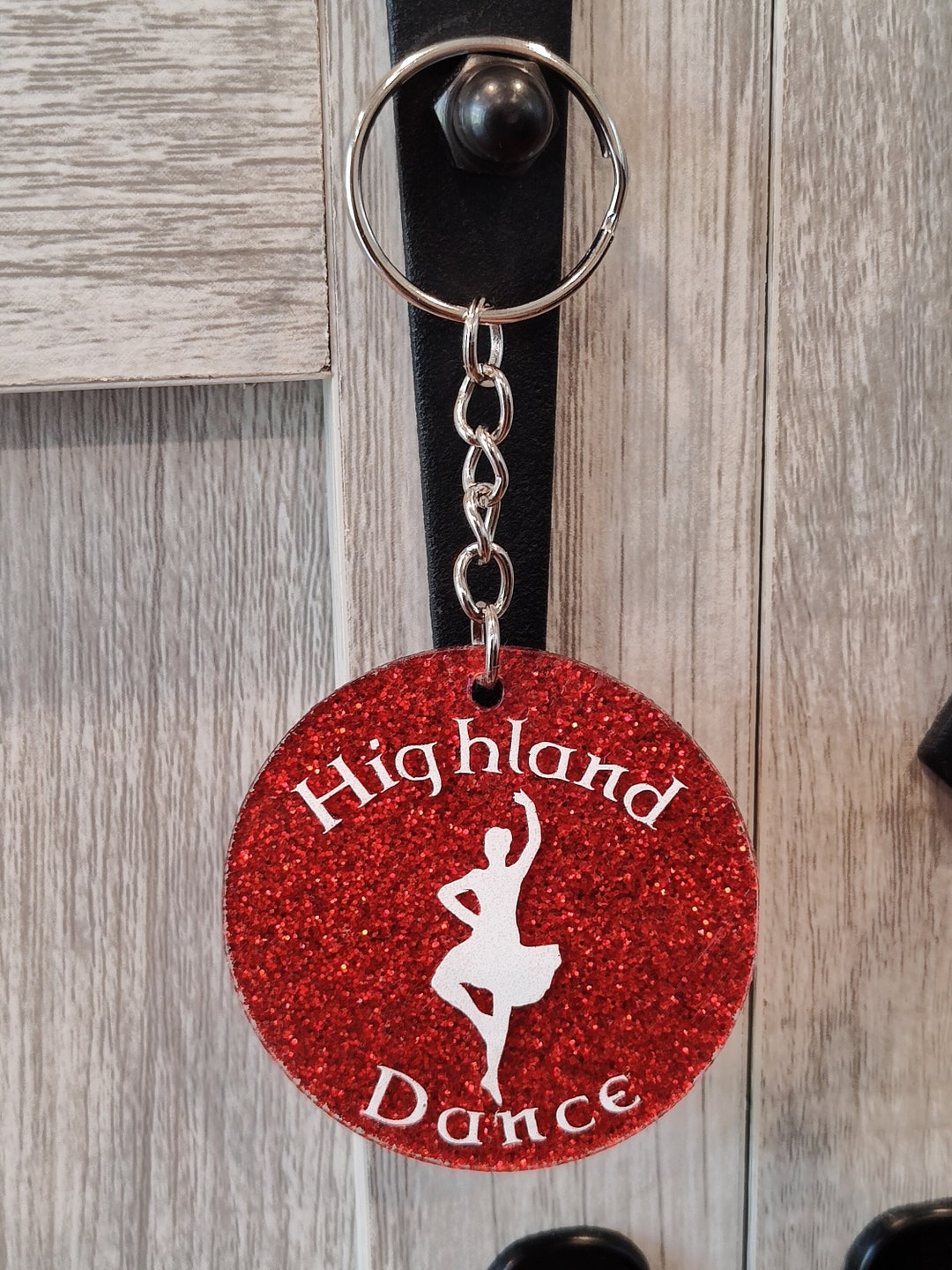 Highland Dance Silhouette Key Chain Dancer Scottish Acrylic Key Chain ...