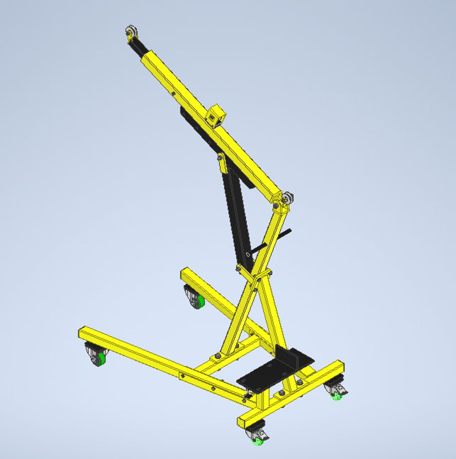 Mobile Foldable Crane Plans: DIY Engine Lift System (digital) - Etsy