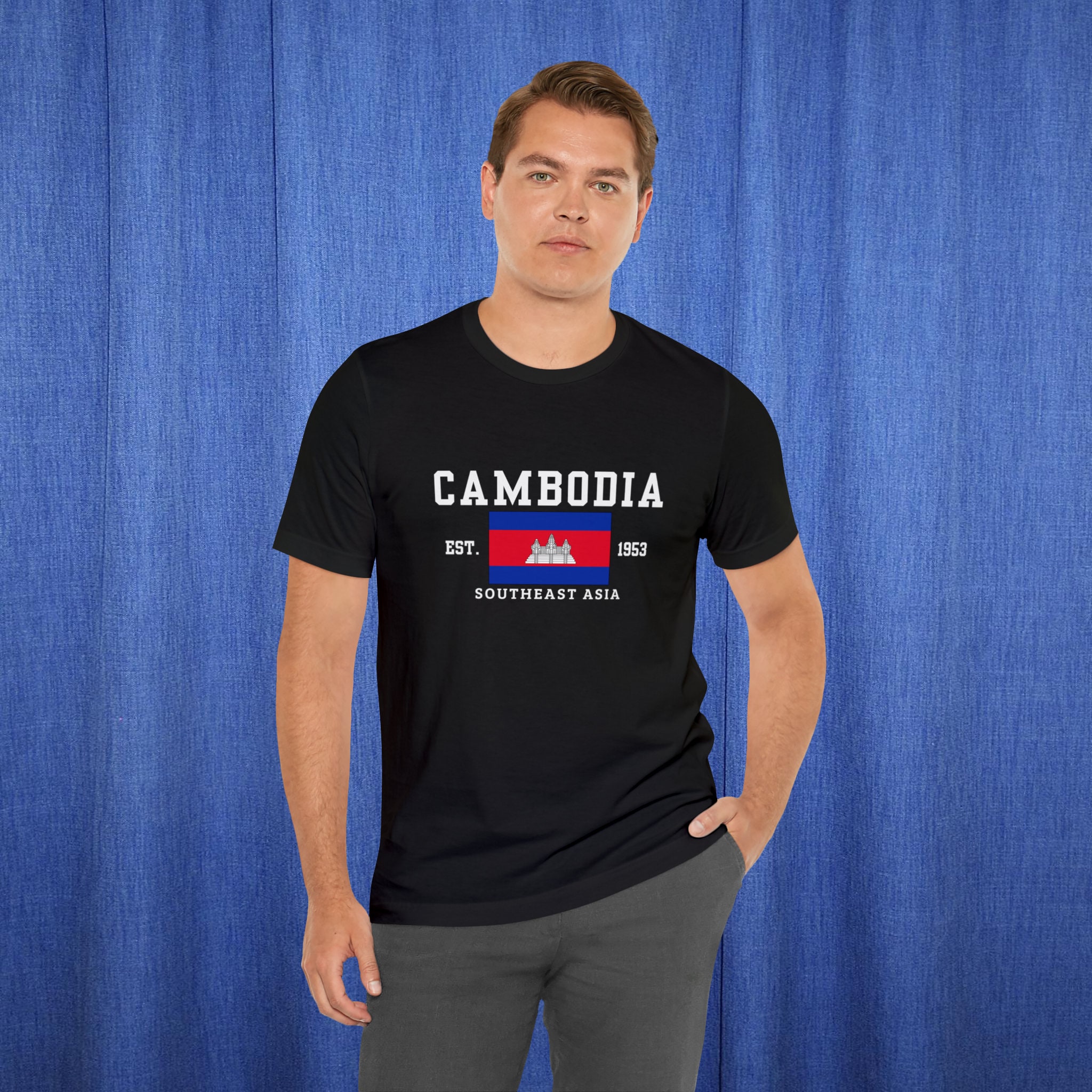 Cambodia Est.1953 T-shirt,angkor Wat Temple,cambodian Shirt,cambodian ...