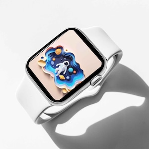 Apple Watch Face, 3D Space Astronaut Watch Wallpaper, Outer Space ...