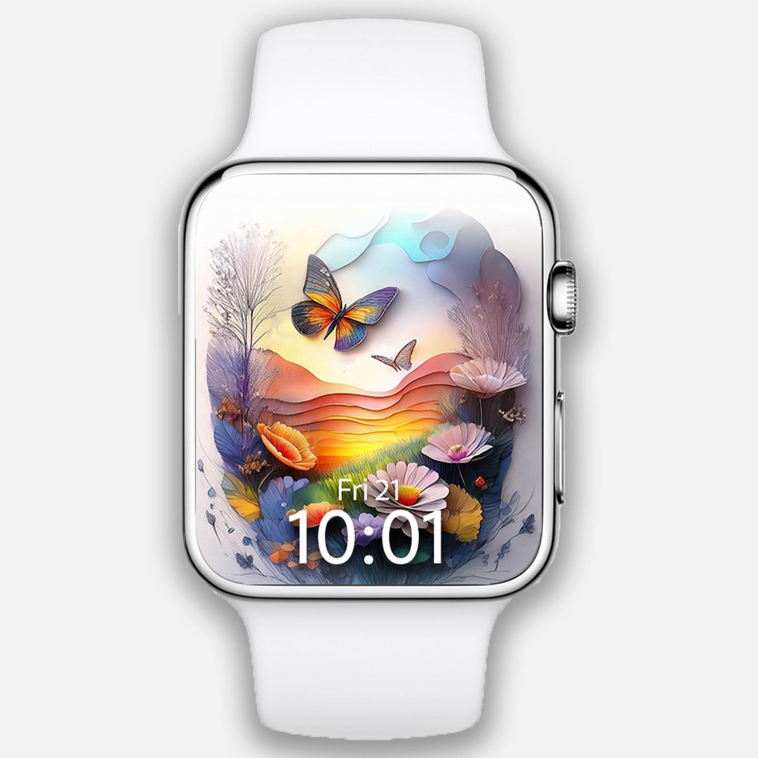 Apple Watch Face, 3D Floral Watch Wallpaper, Flowers Smartwatch Face ...