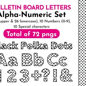 Bulletin Board Letters, Retro Polka Dot, Bedroom Name Decor, Room Decal ...