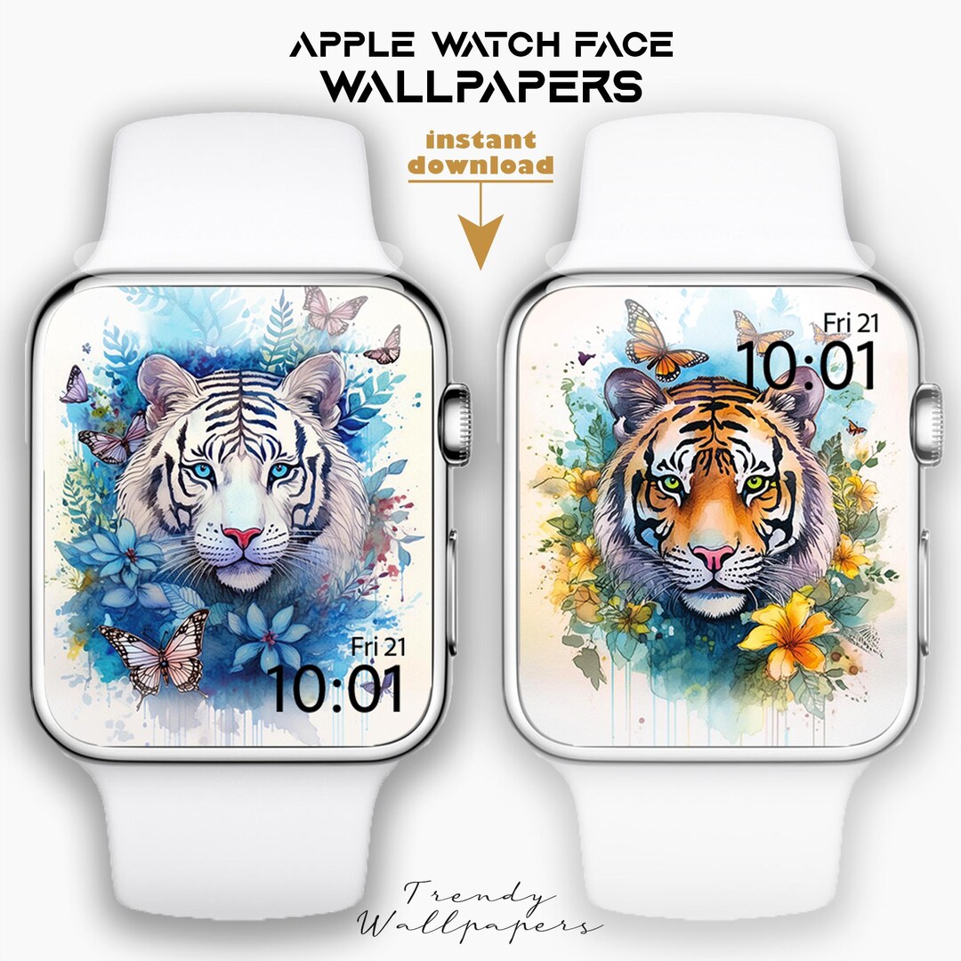 Apple Watch Face, Tiger Watch Wallpapers, Bengal Tiger Apple Watch Face ...