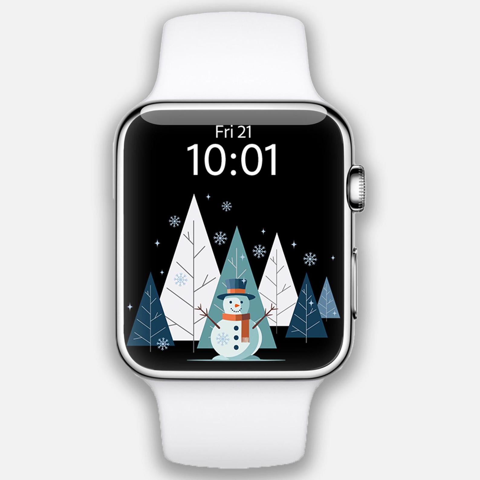 Apple Watch Face, Winter Watch Wallpapers, Snowman Apple Watch Face ...