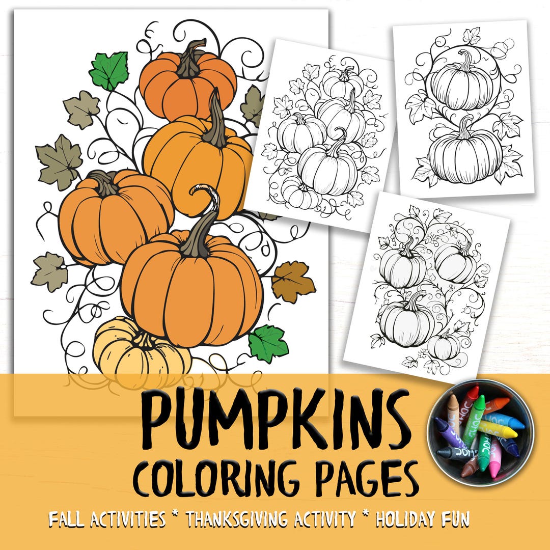 Colouring Pages, Pumpkin, Kids Coloring, Thanksgiving Coloring Page ...