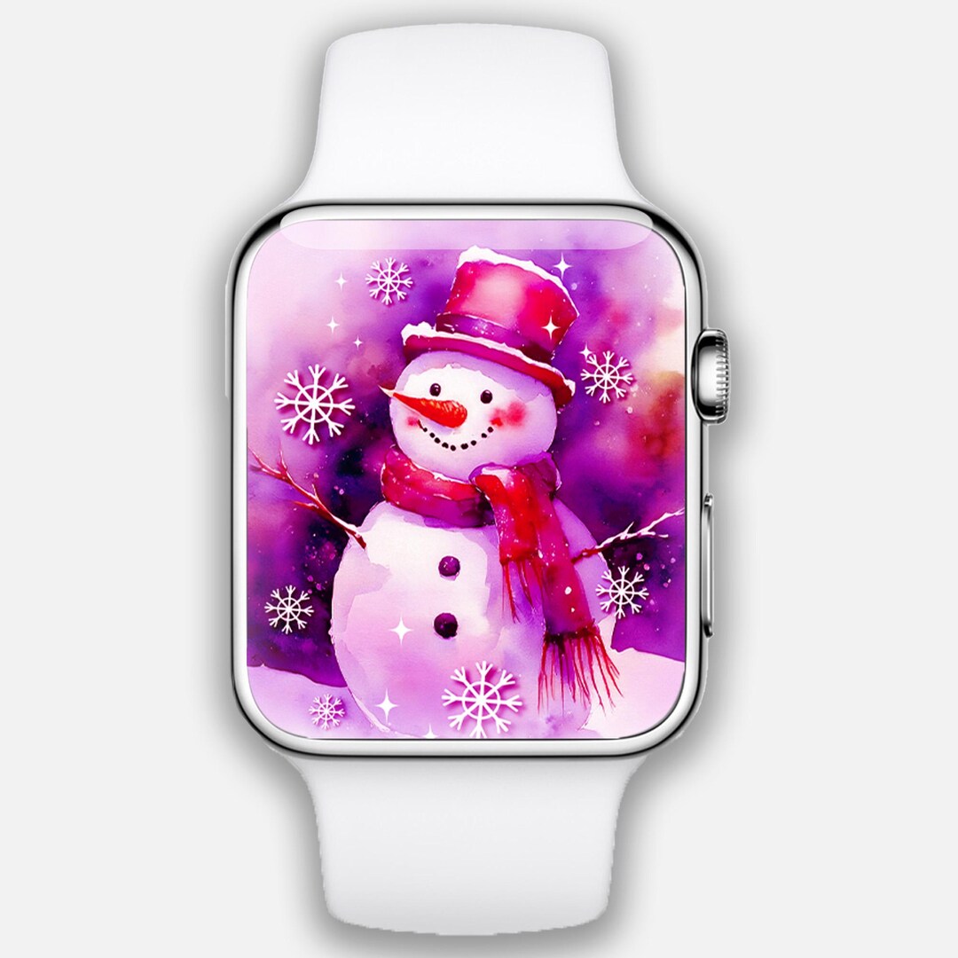 Apple Watch Face, Winter Watch Wallpapers, Snowman Apple Watch Face ...