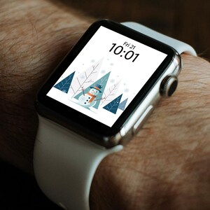 Apple Watch Face, Winter Watch Wallpapers, Snowman Apple Watch Face ...