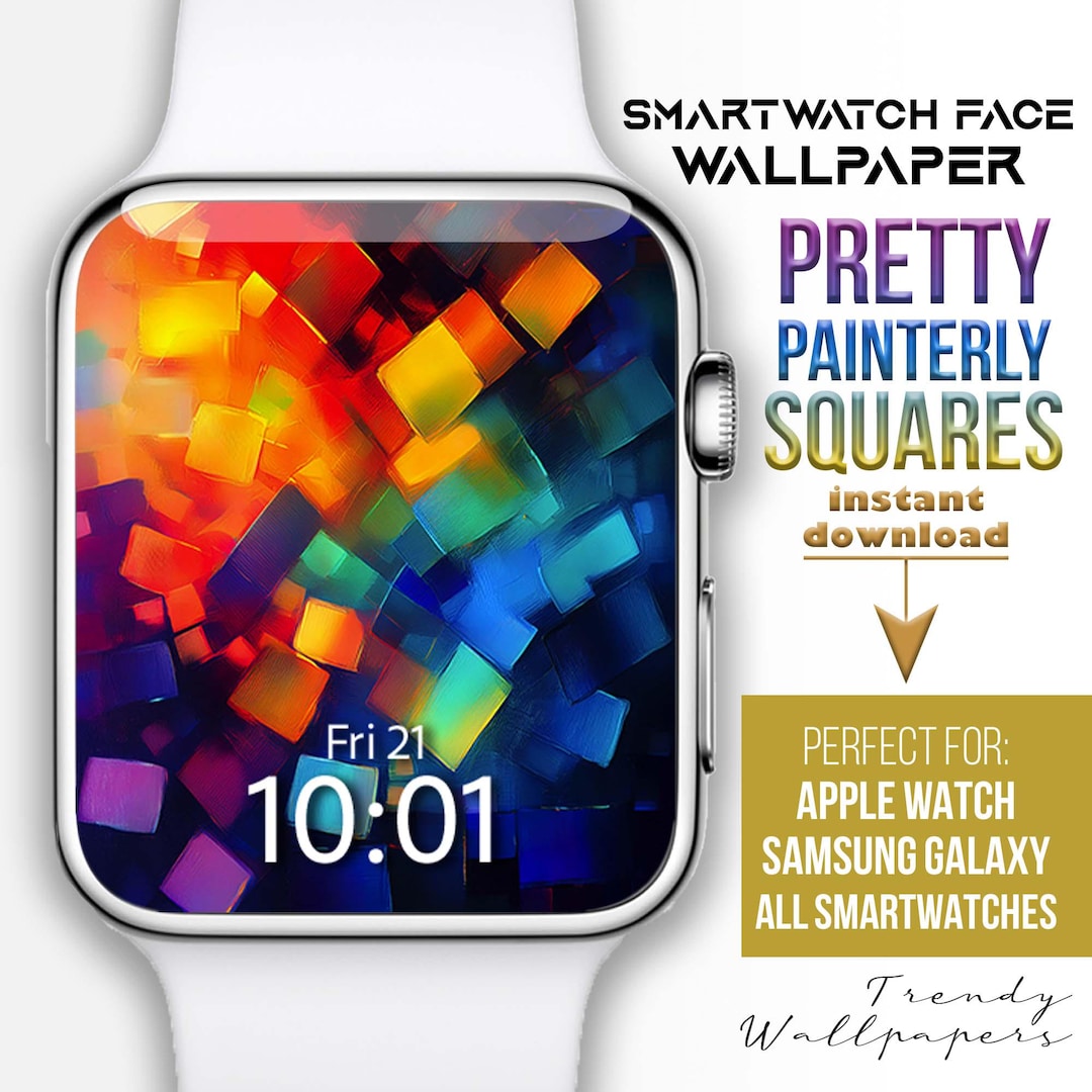 Apple Watch Face, Smartwatch Wallpapers, Abstract Paint Square ...