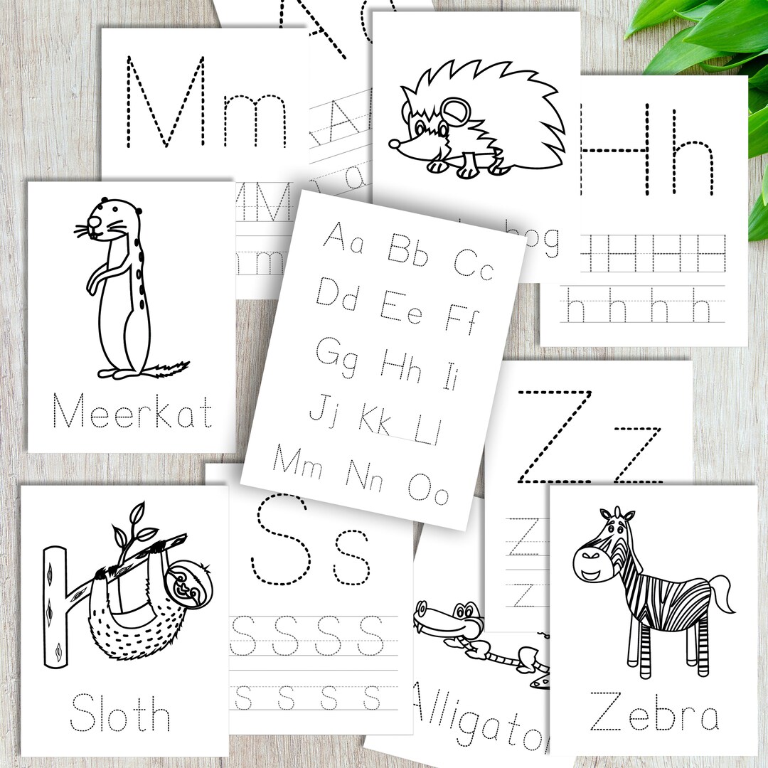 Handwriting Worksheets, Coloring Pages, A-Z Animal Worksheet for Kids ...