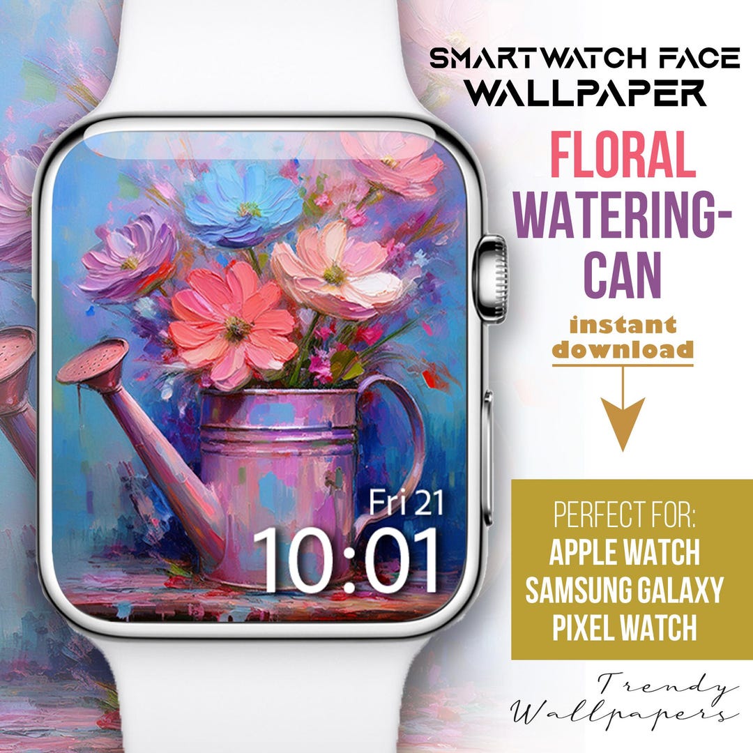 Apple Watch Face, Smartwatch Wallpaper, Spring Botanical Watch ...
