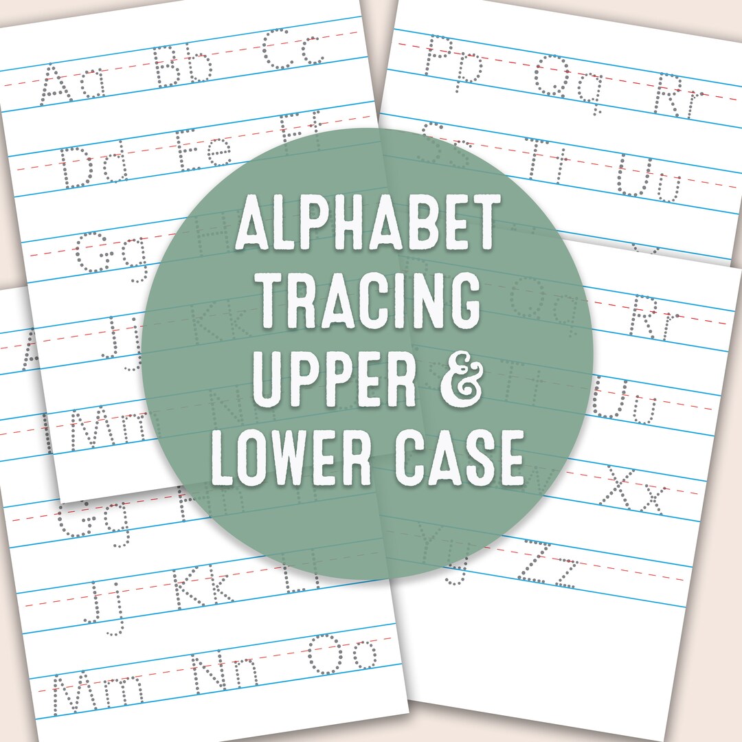 Alphabet Tracing Worksheets, Printable Preschool-kindergarten ...