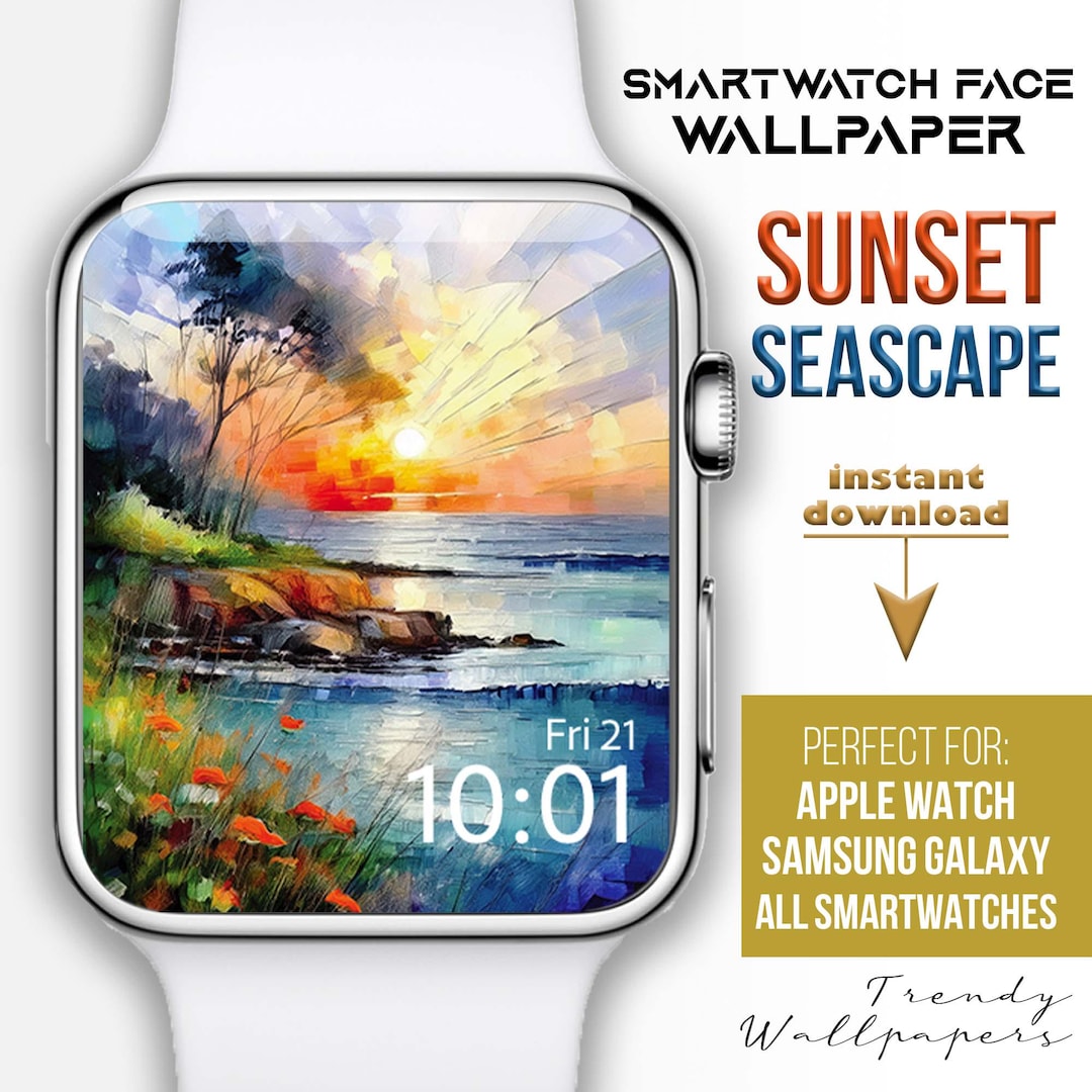 Apple Watch Face, Smartwatch Wallpaper, Tropical Beach Seascape Watch ...