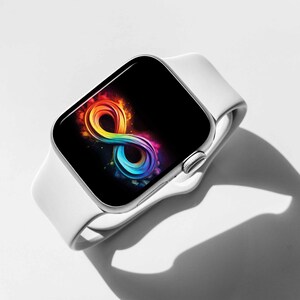 Apple Watch Face, Infinity Symbol Watch Wallpaper, Colourful Infinity ...