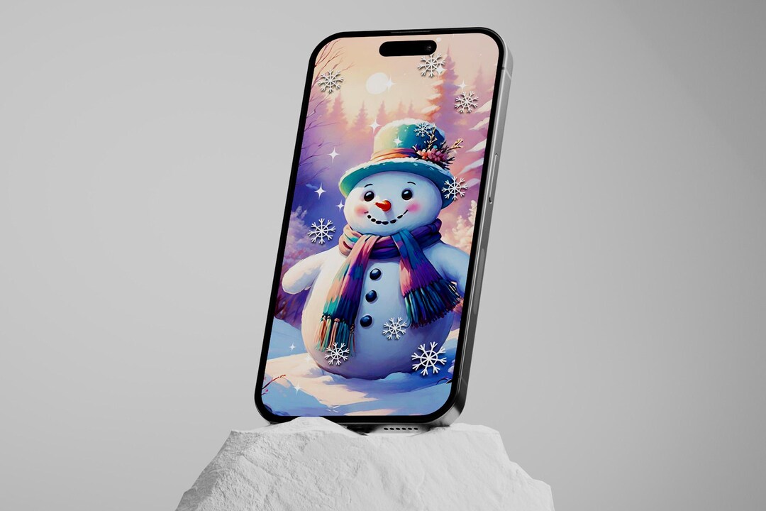 IPhone Wallpaper, Winter Wallpapers, Snowman Phone Background ...