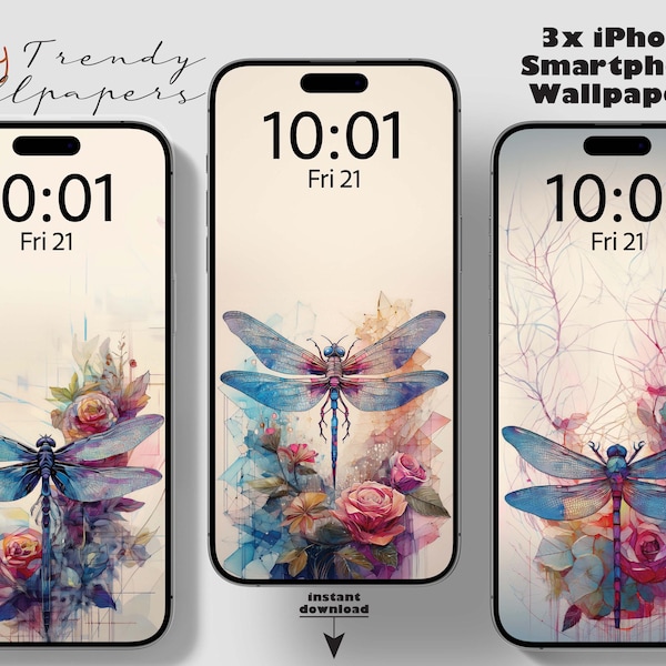 Wallpaper Dragonfly - Etsy UK