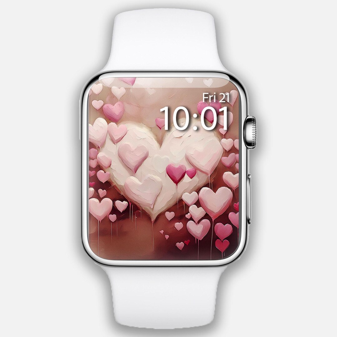 Apple Watch Face, Hearts Watch Wallpapers, Dusty Pink Watch Face ...
