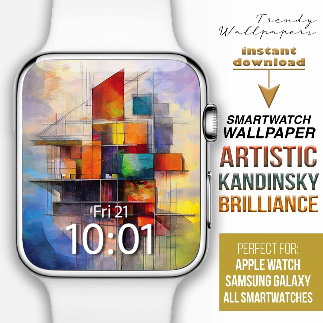 Apple Watch Face, Colorful Artistic Wallpaper, Kandinsky Abstract Art ...