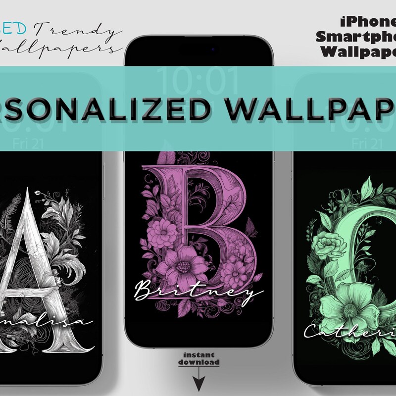 Custom Name Wallpaper - Etsy