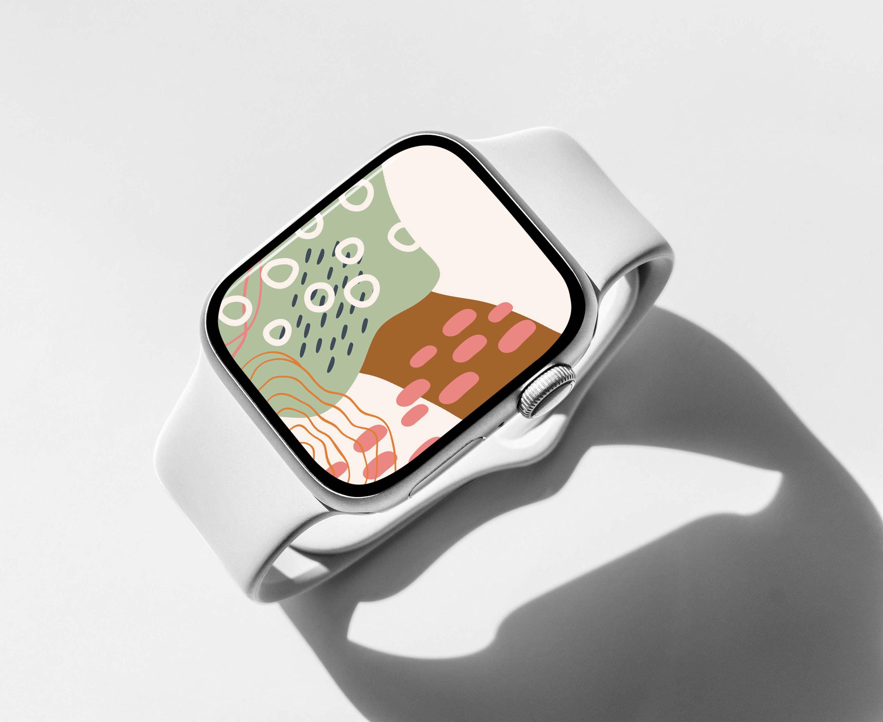 Apple Watch Face, Smartwatch Wallpapers, Boho Abstract Watch Background ...