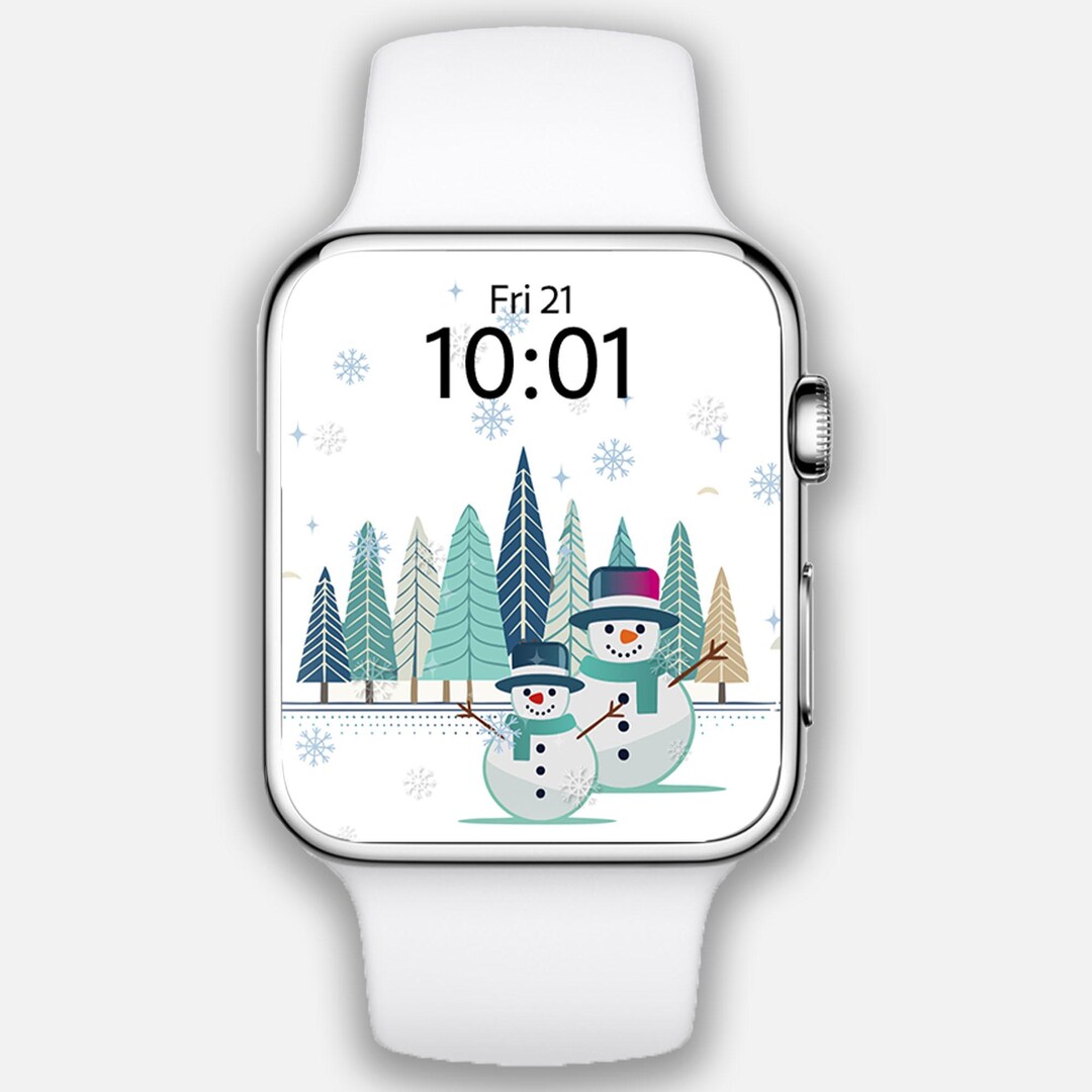 Apple Watch Face, Winter Watch Wallpapers, Snowman Apple Watch Face ...