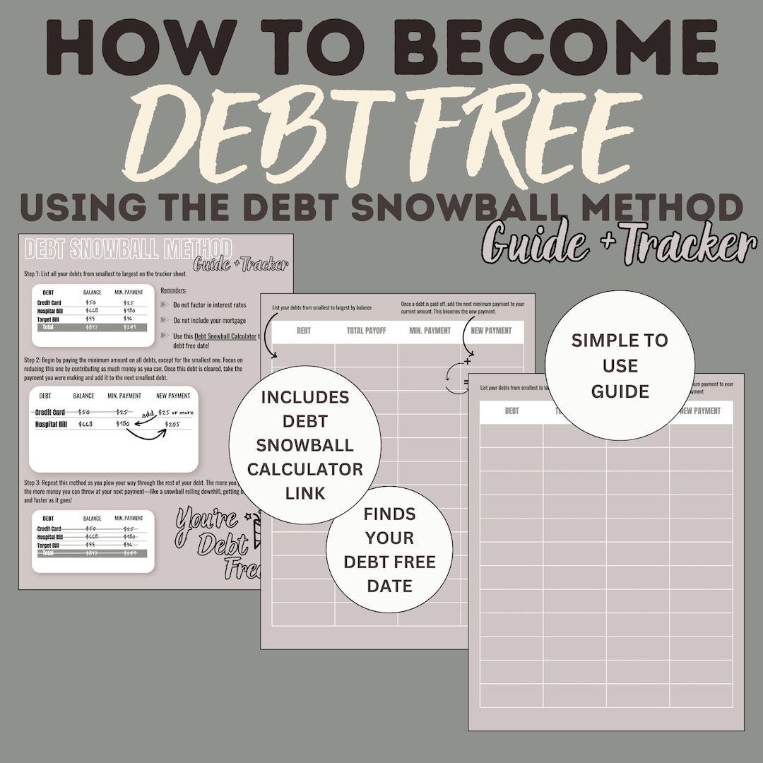Debt Snowball Guide, Debt Snowball Tracker, How to Use Debt Snowball ...