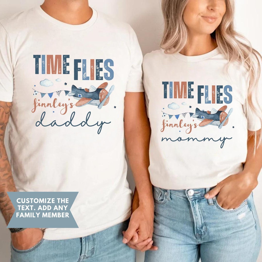 Airplane Birthday Shirt, Flying Into One, Flight Crew Family Shirts ...