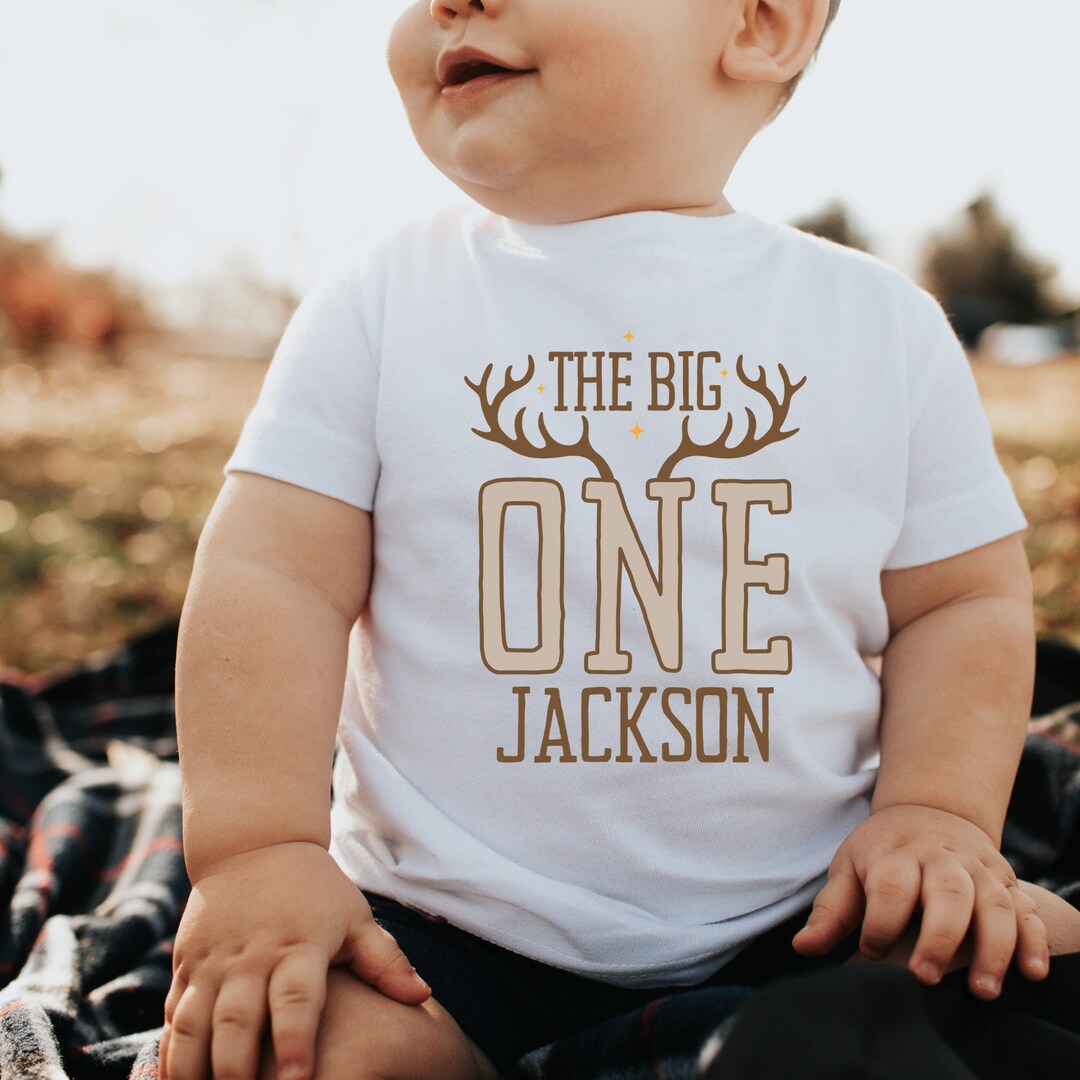 The Big One First Birthday Shirt, Hunting Deer Family Matching Birthday ...