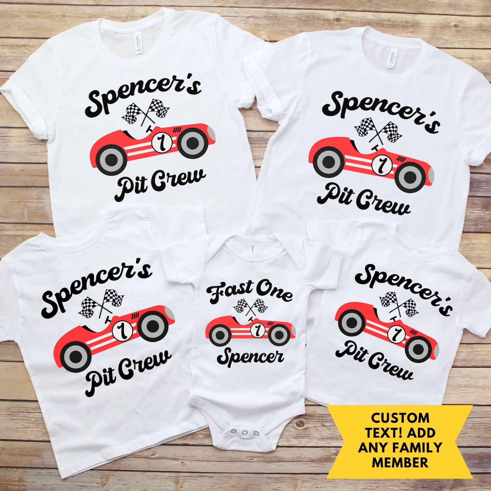 Personalized Fast One Matching Family Birthday Shirt, 1st Birthday ...